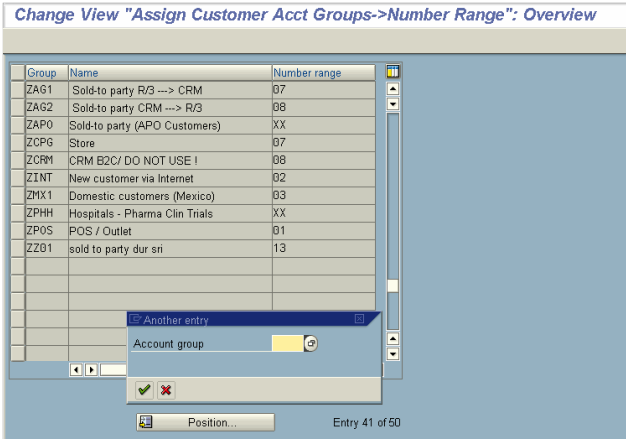 SAP-SD Online: Customer Account Group