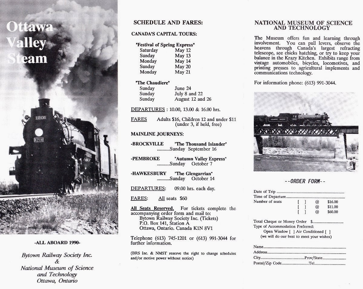 Trackside Treasure: CPR 1201 at Brockville, 1990