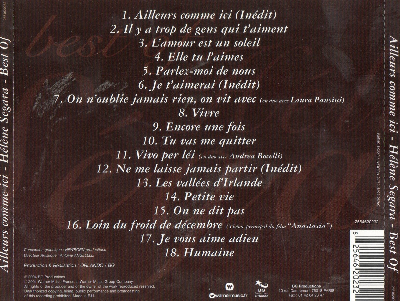 MUSICOLLECTION: HELENE SEGARA - Le Best Of - 2004