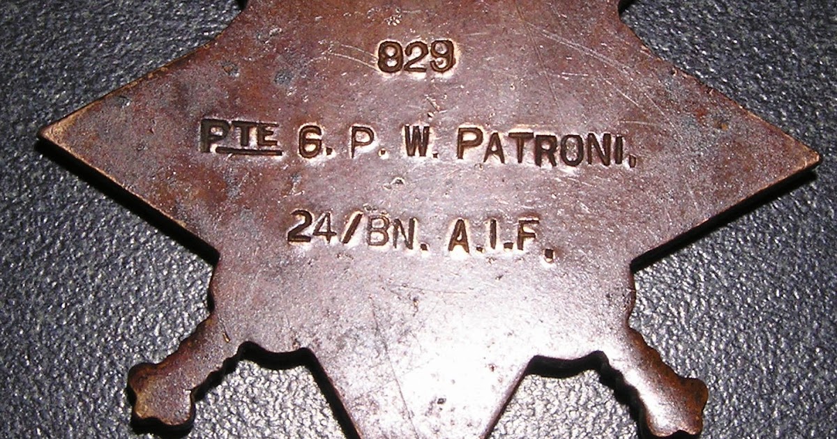 Lost Medals Australia: George Patroni