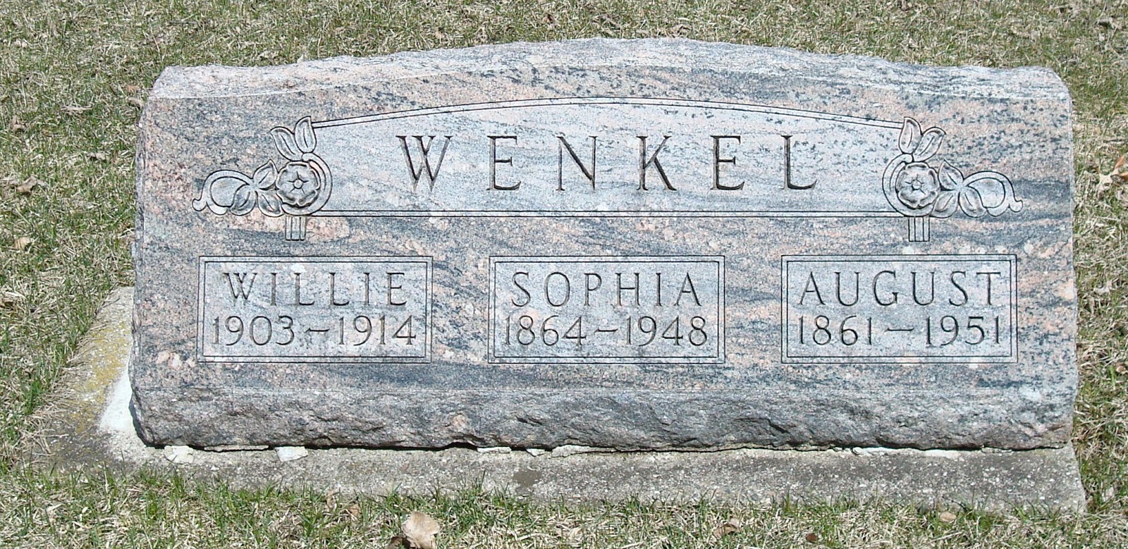 Wenkel Family Research: August and Sophia Rohr Wenkel, immigrants