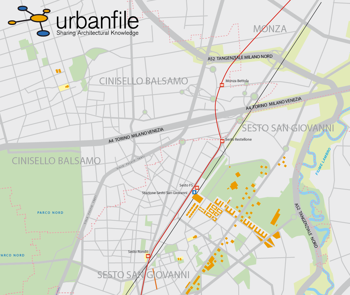 Urbanfile - Milano: Area Urbana - Il prolungamento M1