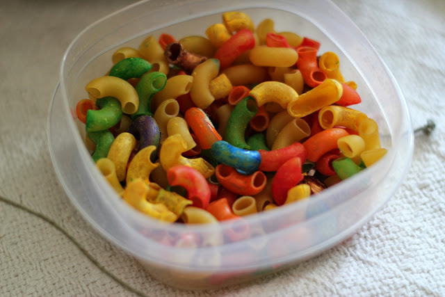 Macaroni Rainbow Craft with Cloud (Great for Kids!)