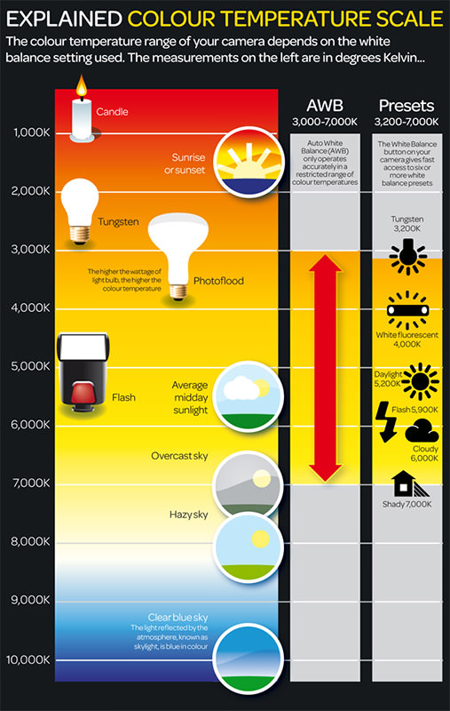 Infografik Color Temperature Dalam Fotografi