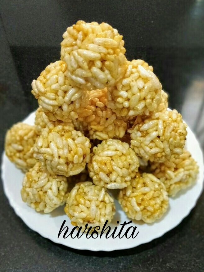 Murmura Ladoo/Puffed Rice Ladoo Recipe
