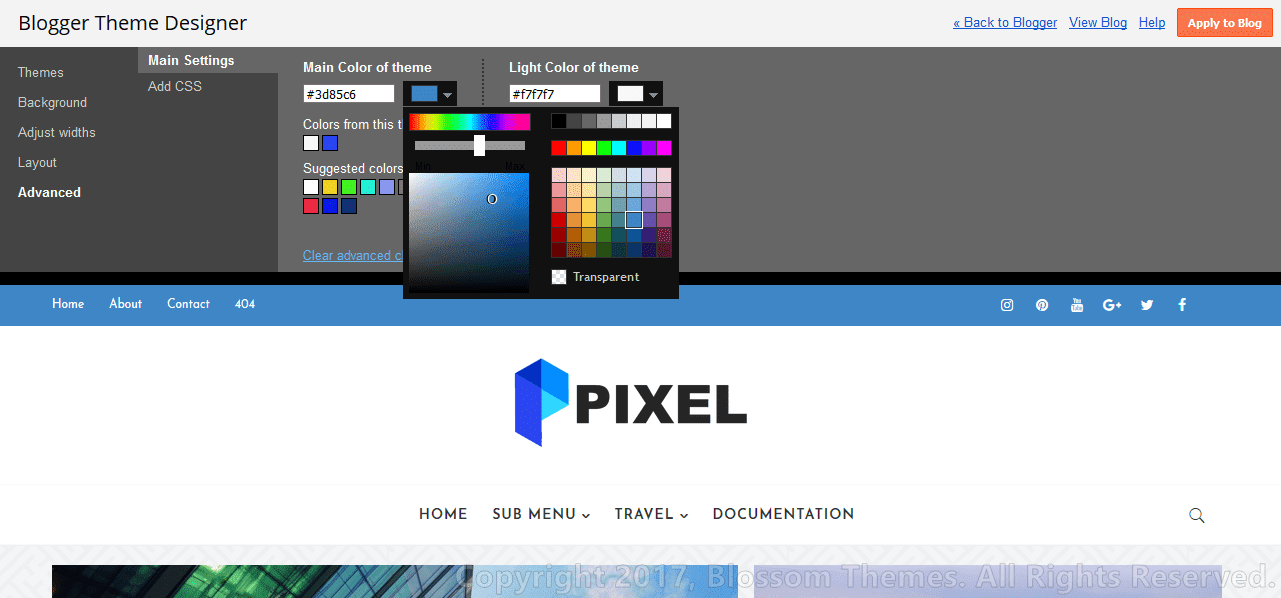Documentation - Kaplan Blogger Template