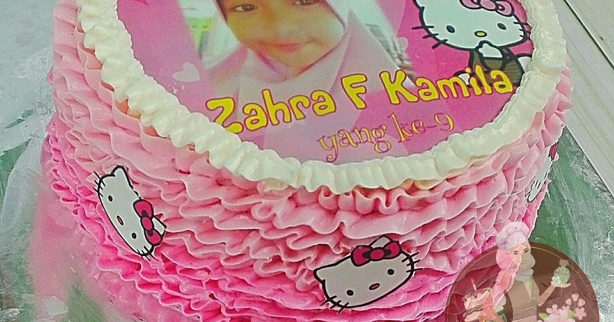 Photo Cake Tema Hello Kitty - Katumbiri Custom Cake Cianjur