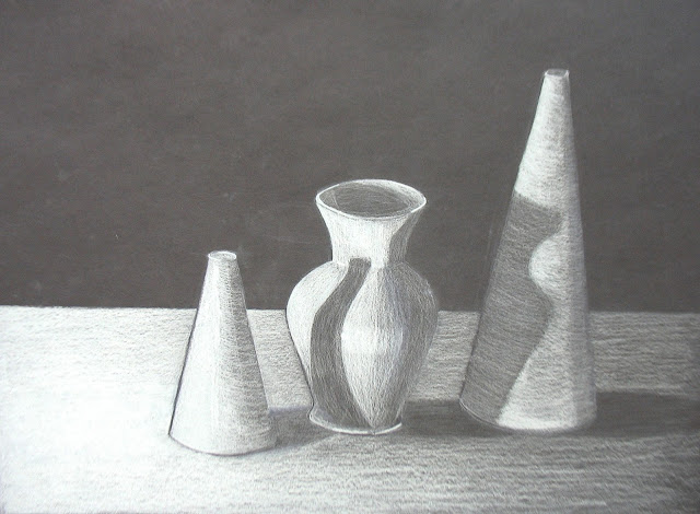 Introduction to Studio Art: Project 4: White on Black Drawing