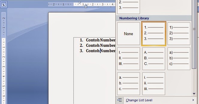 Cara Membuat Bullet dan Numbering di Ms Word - JEAPORDIZE