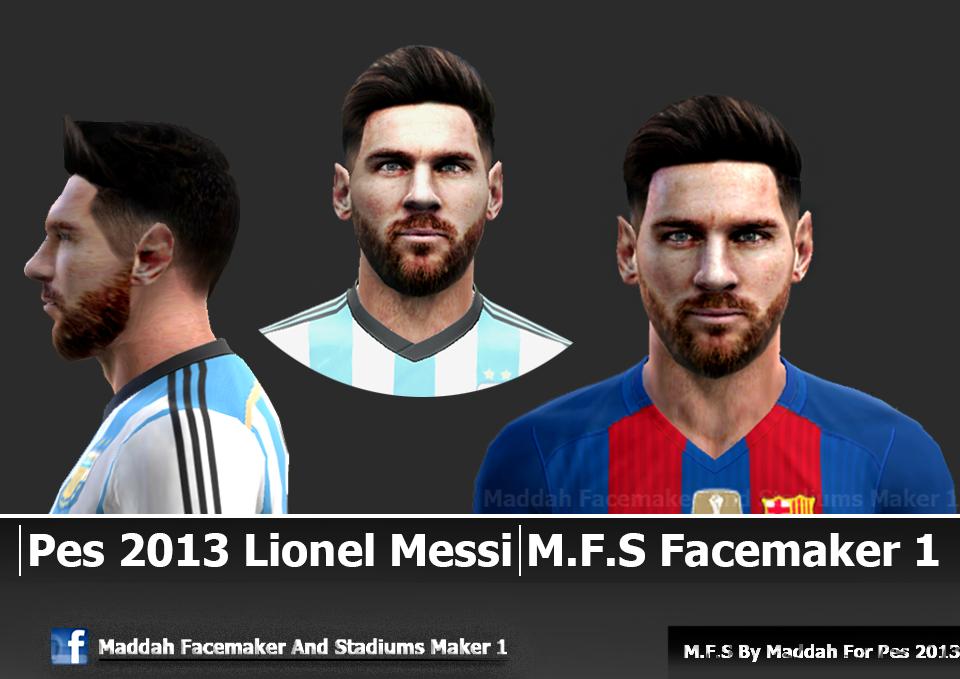 pes-modif: PES 2013 Messi Face by M.F.S Facemaker 1