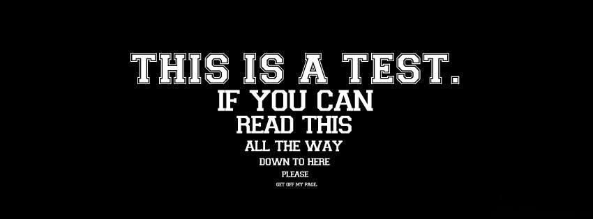 this is a test. if you can read this all the way down to here please ...