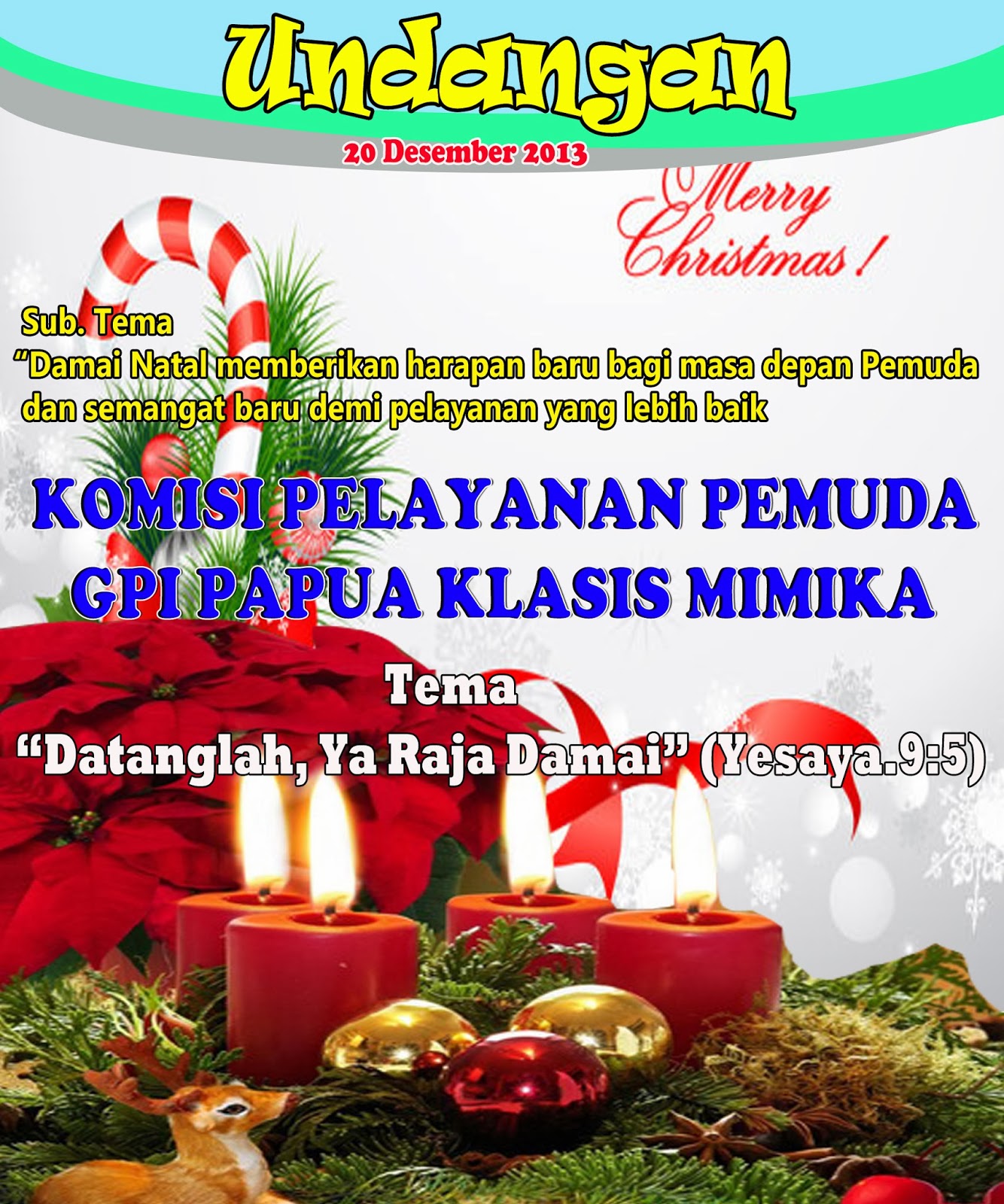Contoh Undangan Natal ~ Contoh Undangan Perayaan Natal terbaru untuk ...