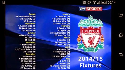 Liverpool FC champions league tables | EBONYI STATE LIVE NEWS