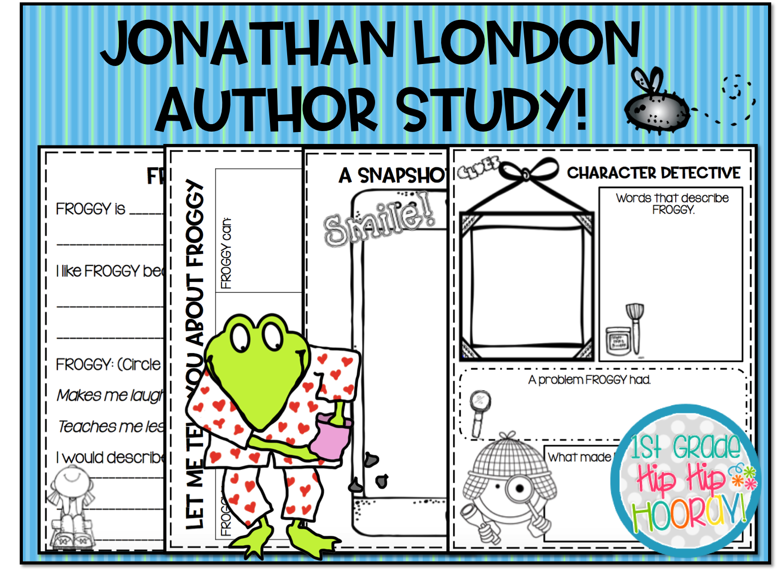 1st Grade Hip Hip Hooray!: Jonathan London Author Study