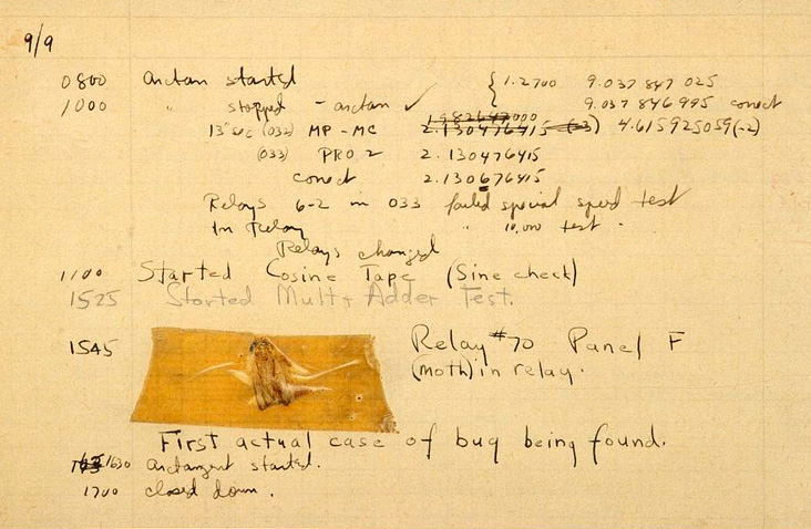 O Primeiro Bug em um Computador da IBM