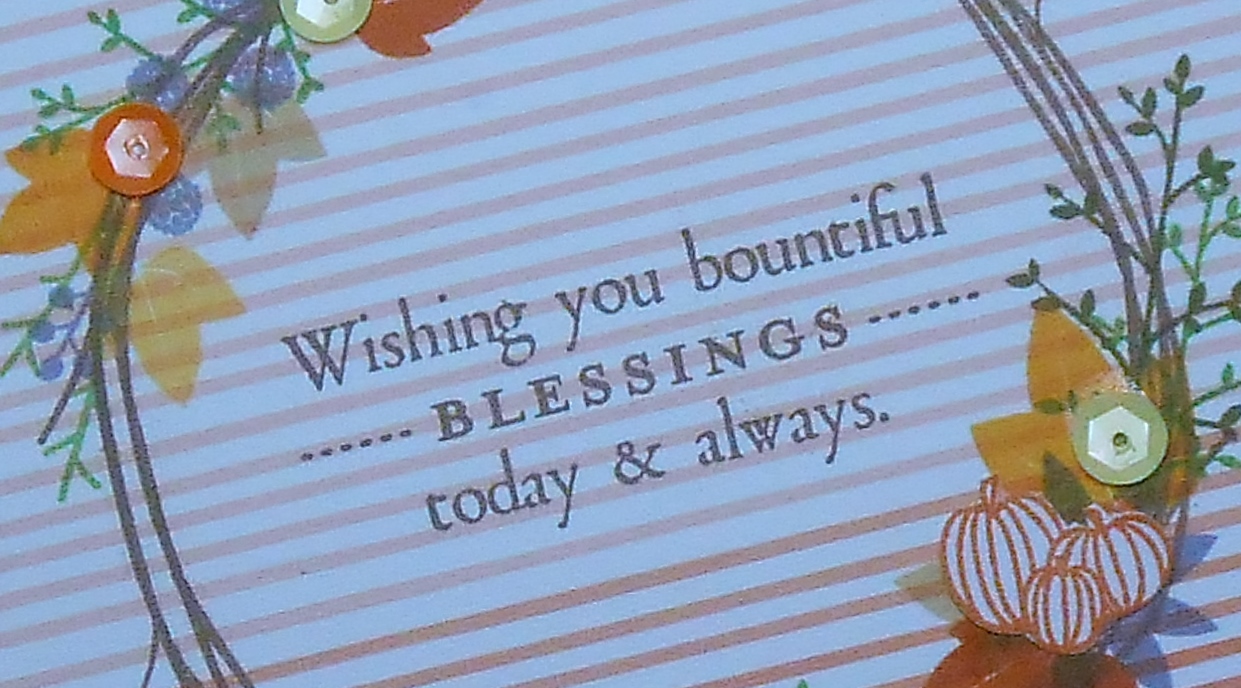 Paper Panache: Wishing you bountiful BLESSINGS
