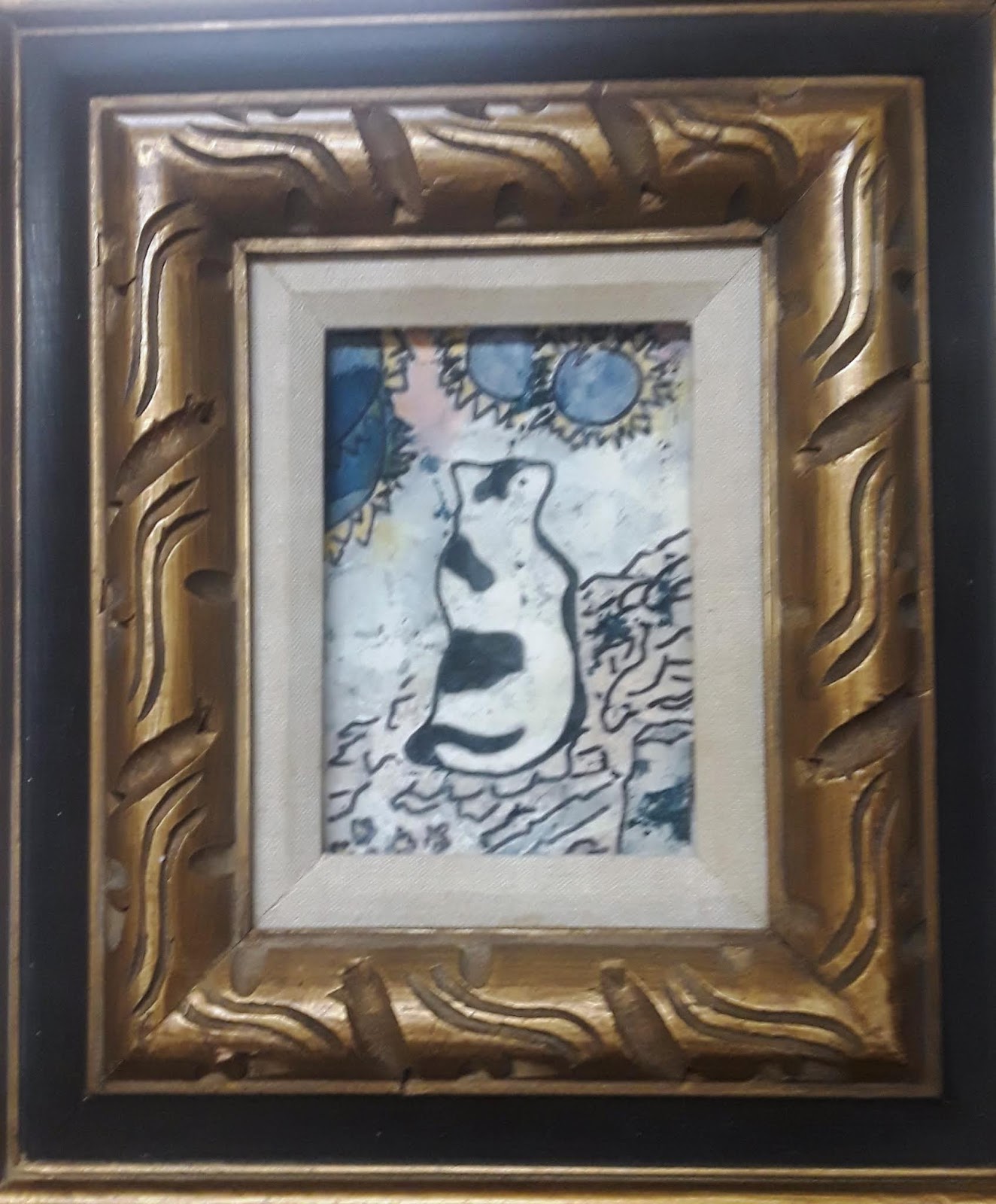 Tom Wagen's Art: Dean the Cat (Batik)