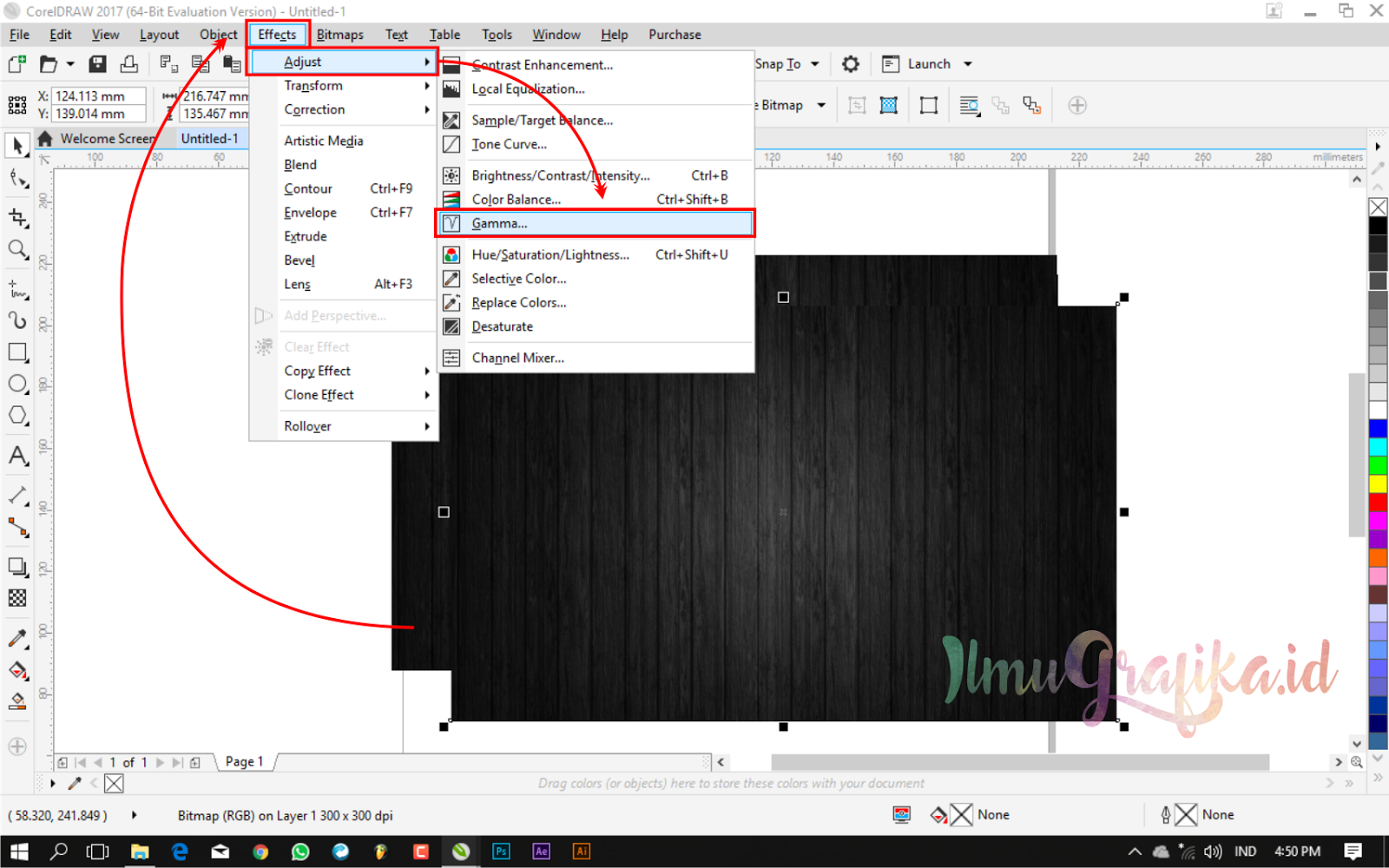 Tutorial CorelDraw - Membuat Efek Emboss di CorelDraw ~ Ilmugrafika.id
