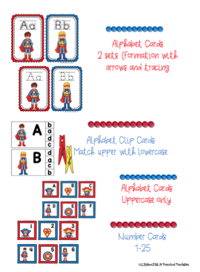 Super Hero Bundle ~ Preschool Printables
