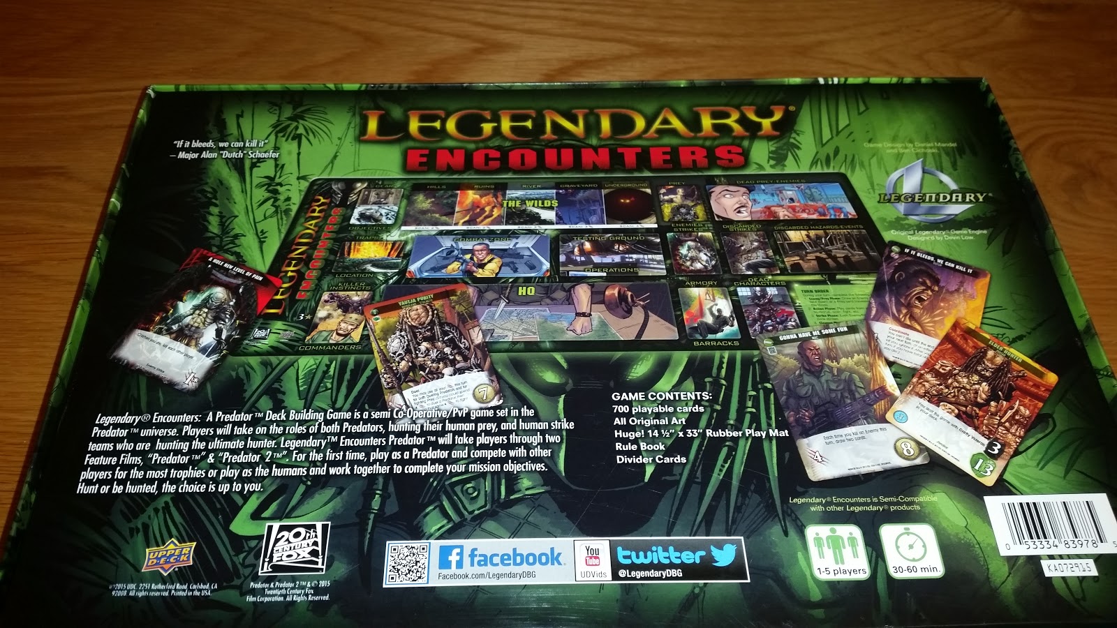 Legendary Encounters a Predator Deck building Game from Upper Deck ...