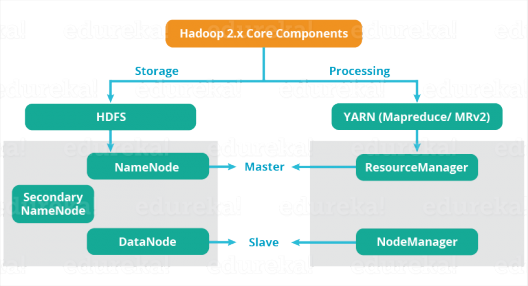 Architecture and components of Hadoop