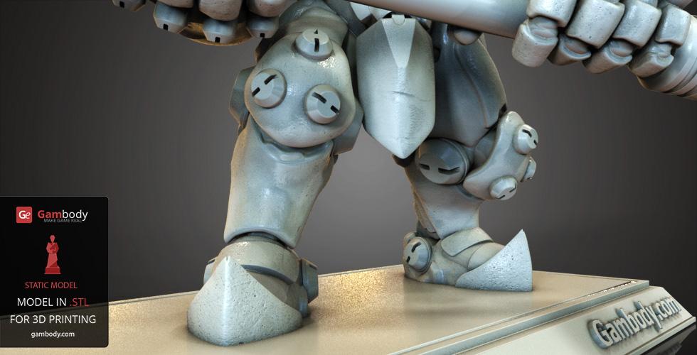 Overwatch - Reinhardt 3D Model | Static Figurine | 3D Printing Designs