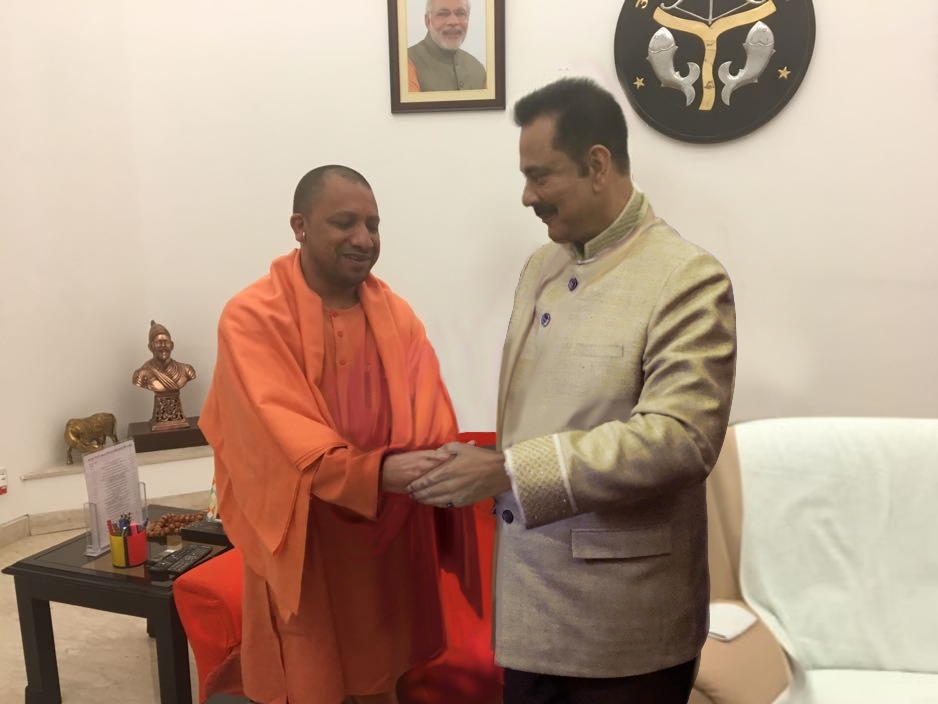 sahara news: Saharasri Subrata Roy Sahara met Shri Yogi Adityanath