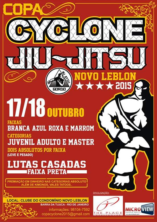 BJJ ONE NEWS: Copa Cyclone na Barra da Tijuca.