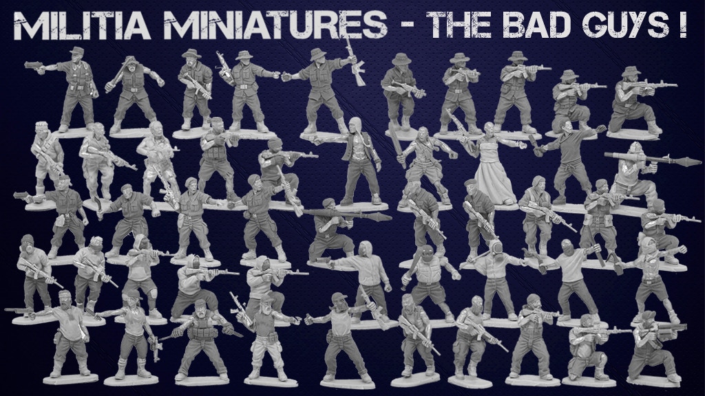 Wargame News and Terrain: Militia Miniatures: The Bad Guys! Modern ...