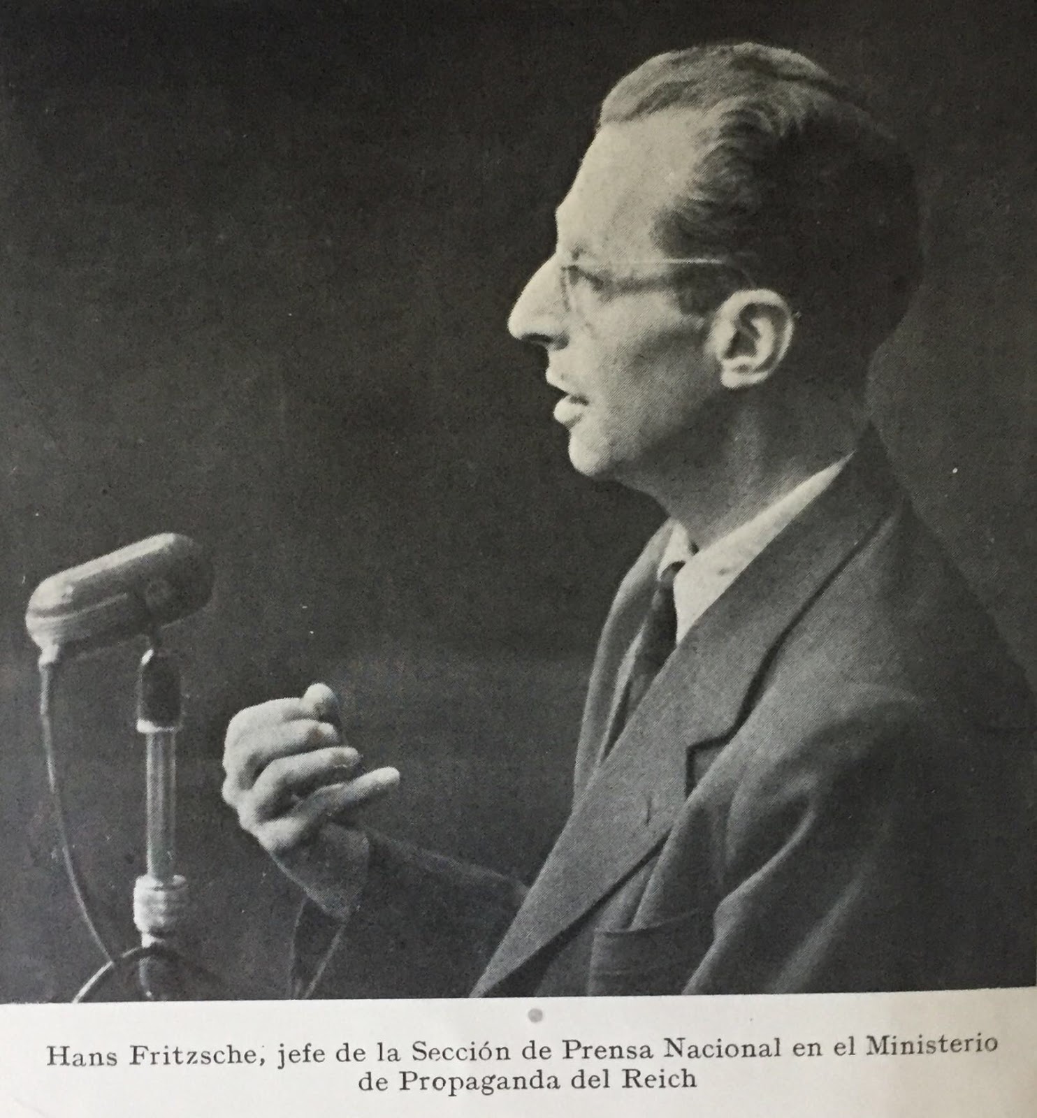 Crítica a la modernidad: La Espada sobre la Balanza, Hans Fritzsche