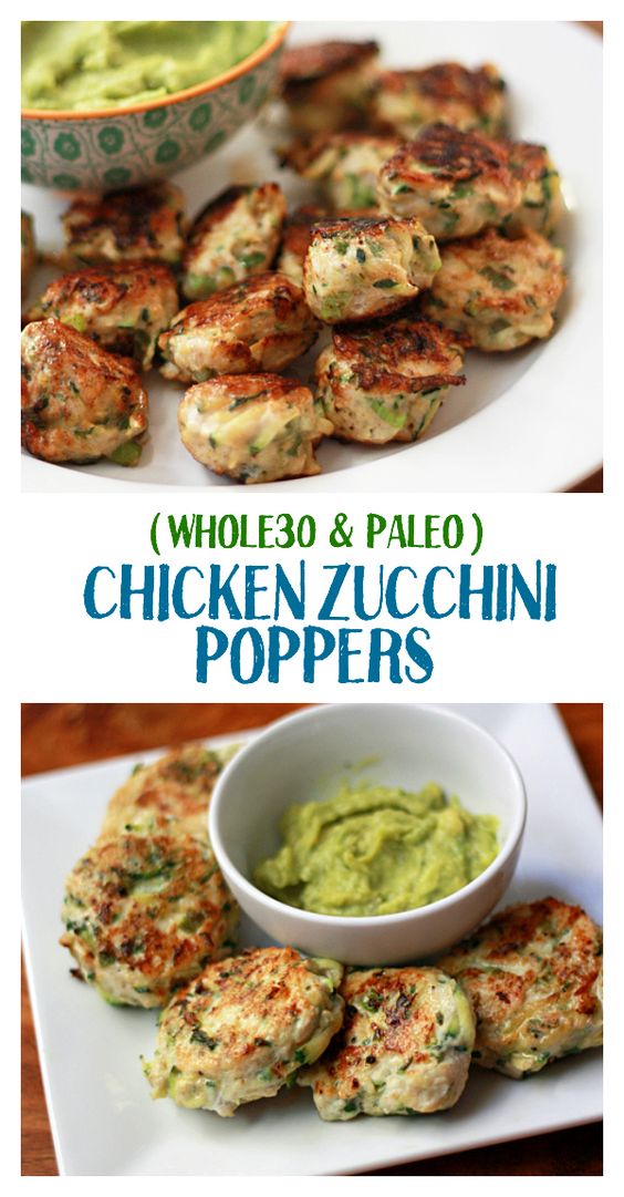 Chicken Zucchini Poppers - Meal Prep Recipes For Busy People