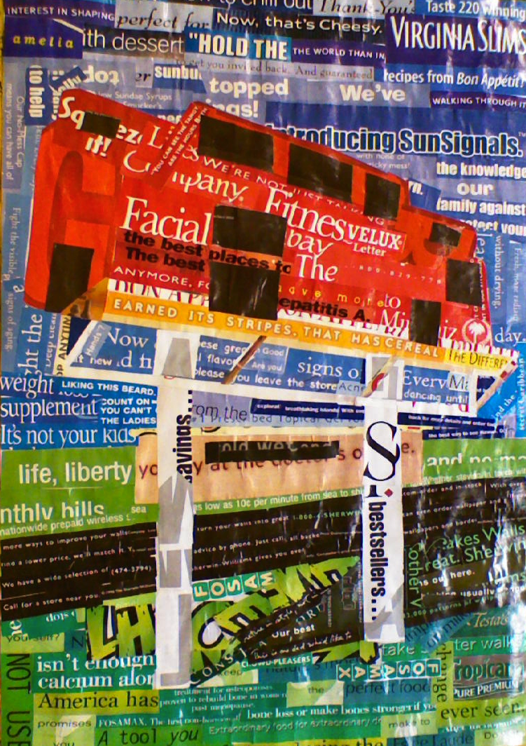 SLHS Art Class: Text Collage Project (Art 1)