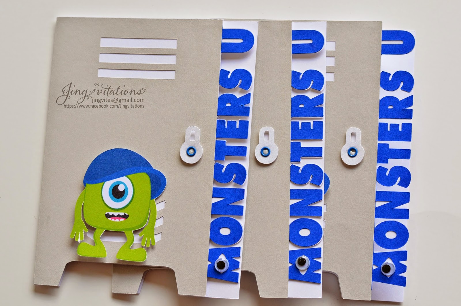 Jingvitations: Monster University Back to School Invitations
