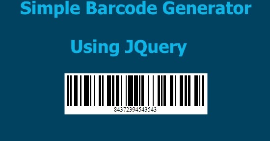 Simple jQuery Based Barcode Generator - Barcode | SKPTRICKS