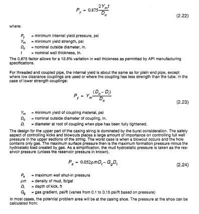 Chapter 2: Casing Design con't lec ( 8 ) |petroleum