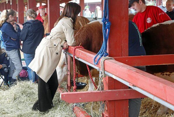 Crown Princess Mary attended the opening of Roskilde Dyrskue