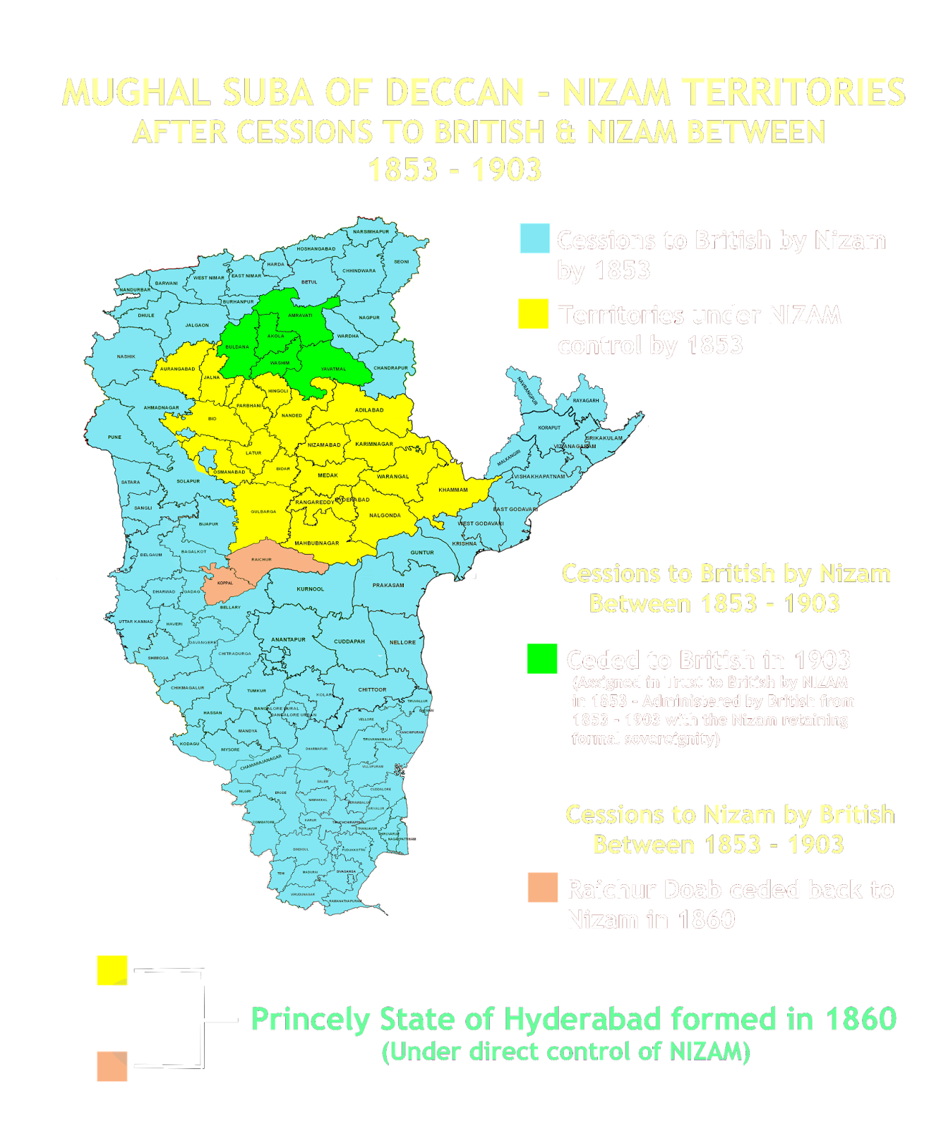 Welcome to Rohith's world..!!!: Geographical changes of Telangana from ...