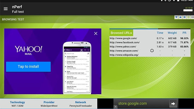 nPerf Speed Test أفضل تطبيق لقياس سرعة الانترنيت على هواتف الاندرويد ...