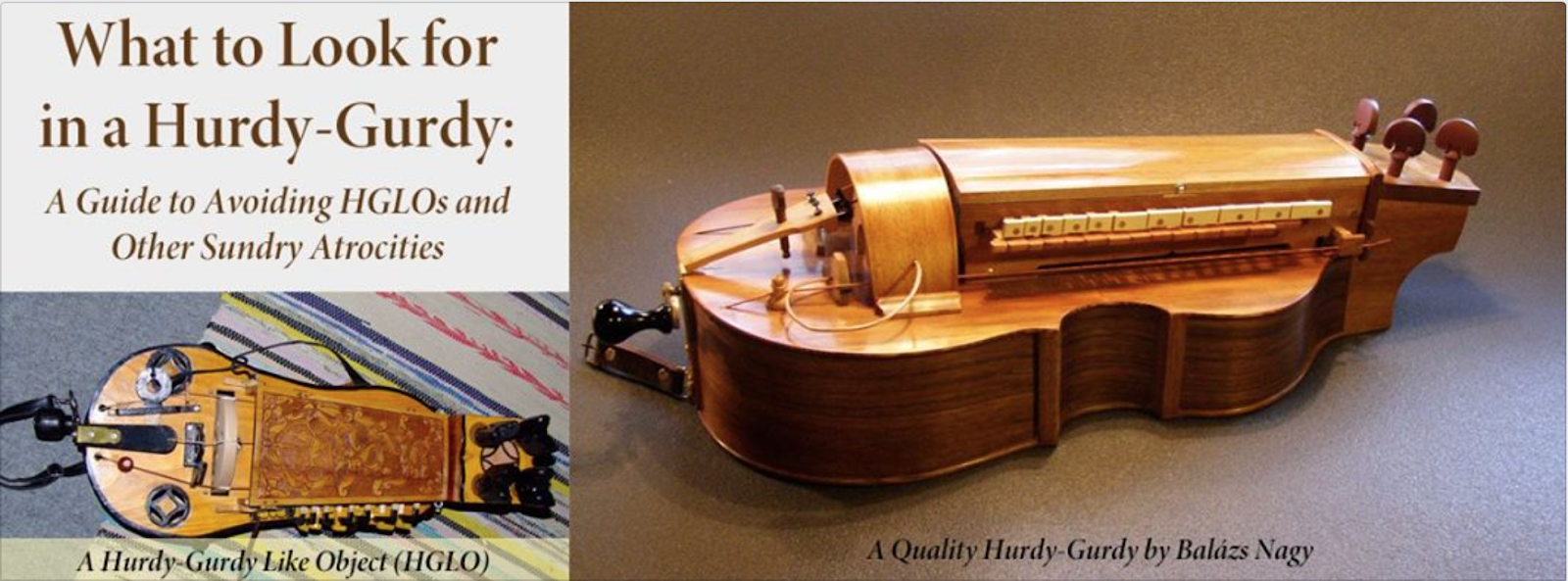 Hurdy Gurdy Weekly • #HGWeekly: What to Look for in a Hurdy-Gurdy ...