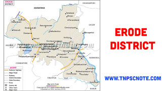 Erode District Information, Boundaries and History from Shankar IAS Academy