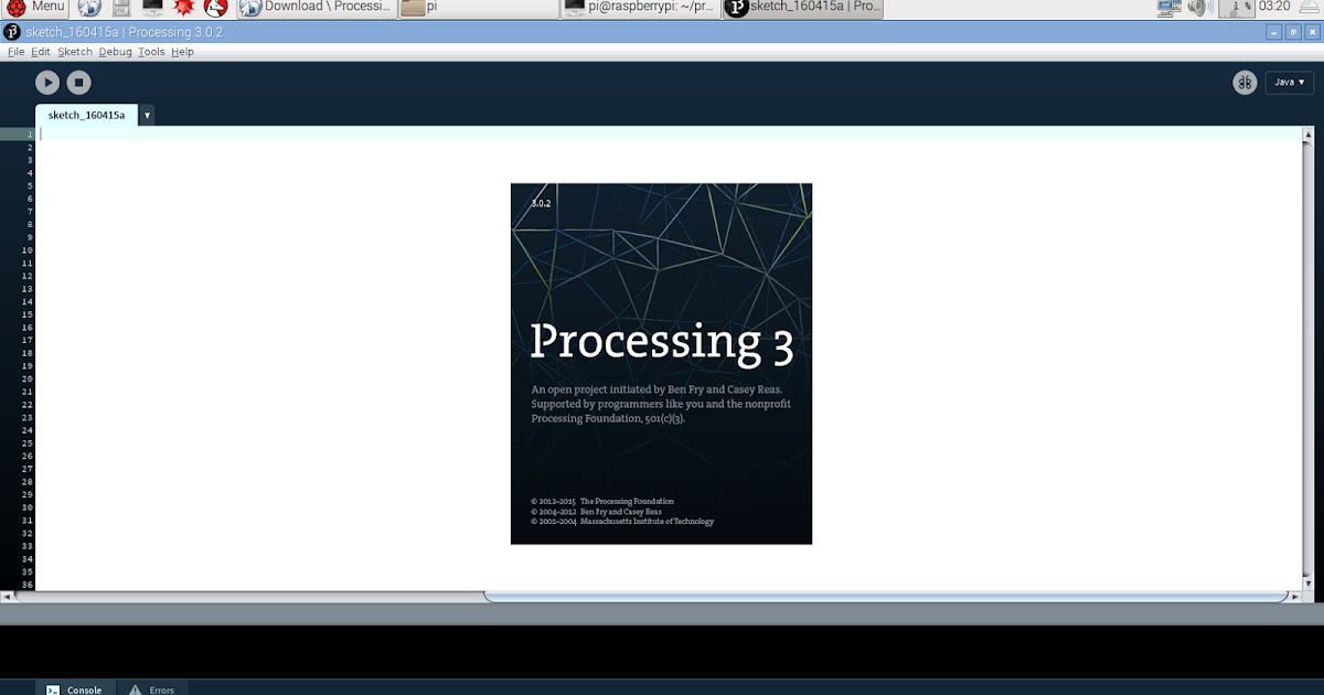 Hello Raspberry Pi: Install Processing on Raspbian Jessie