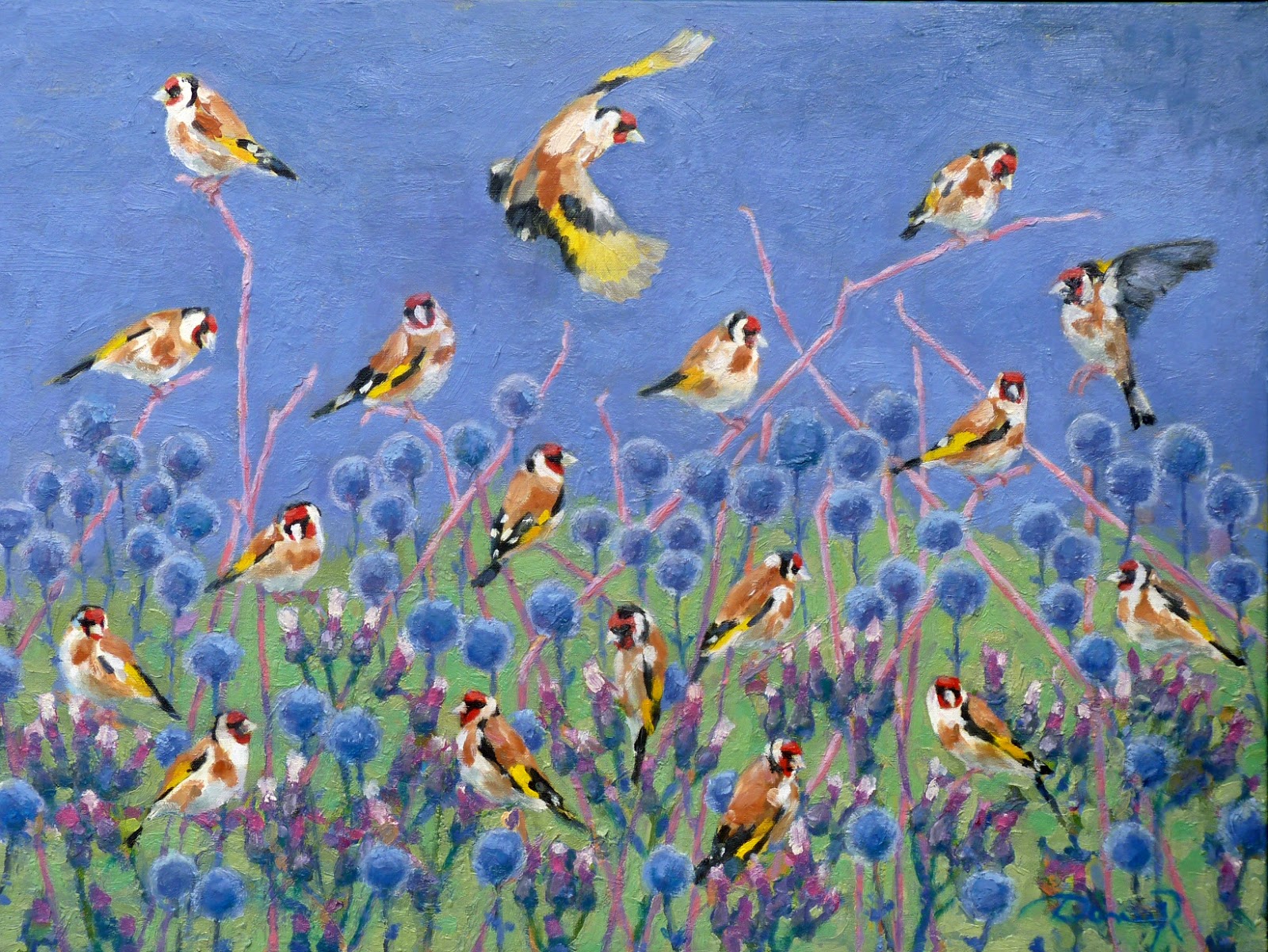 Fugle malerier af Danny Rasmussen