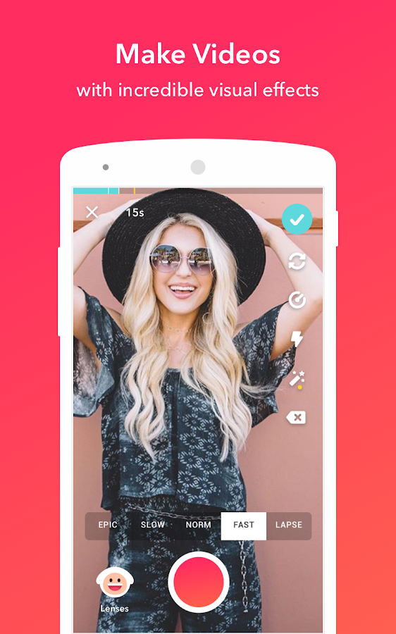 Musical.ly, one of the most popular apps on the web.