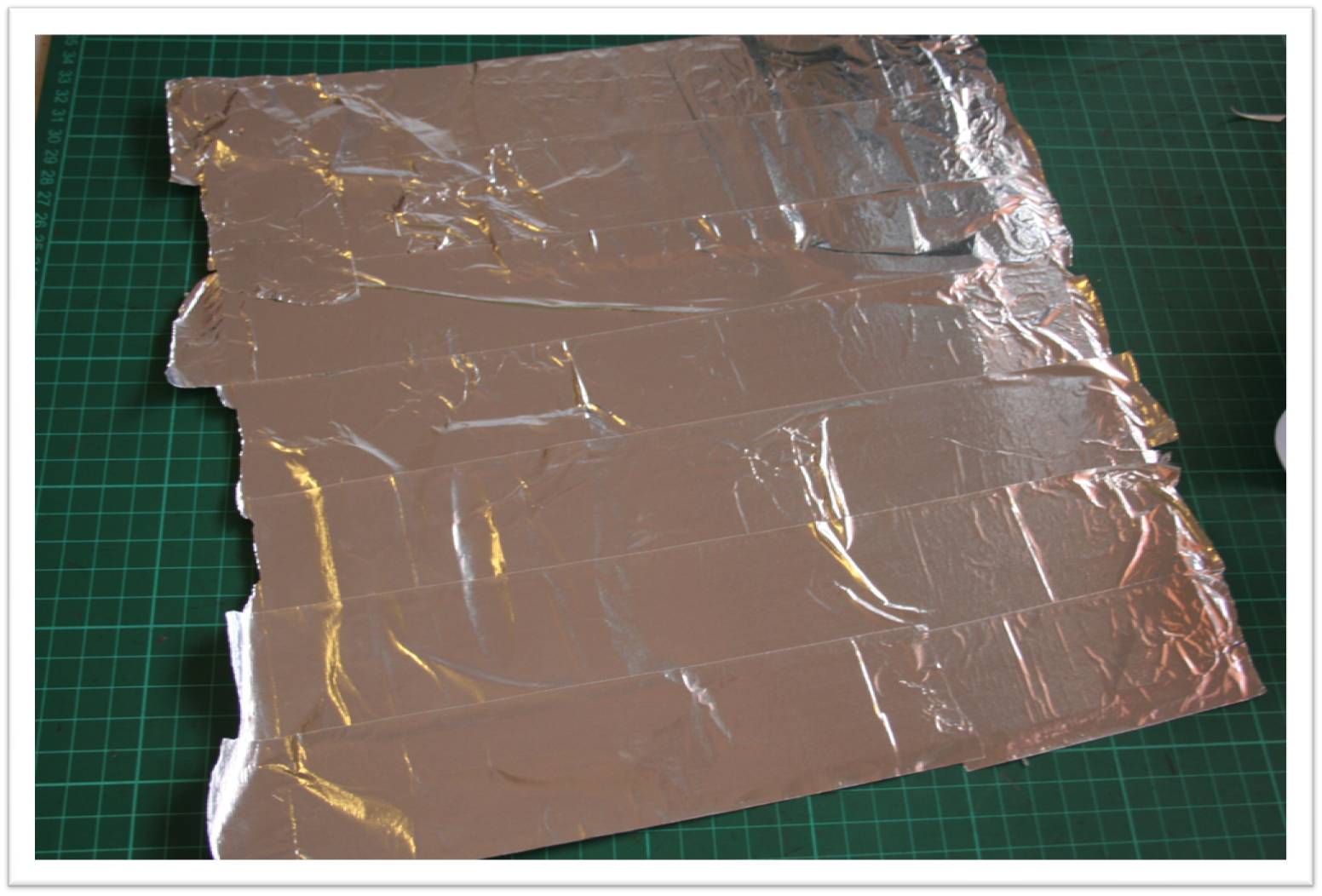 Homespun Scrapbooking: TUTORIAL: USING FOIL TAPE TO CREATE A LAYOUT