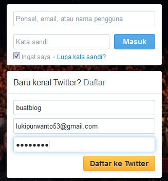 Cara Mudah Membuat Akun Twitter Lengkap Dengan Gambar - blog kibe