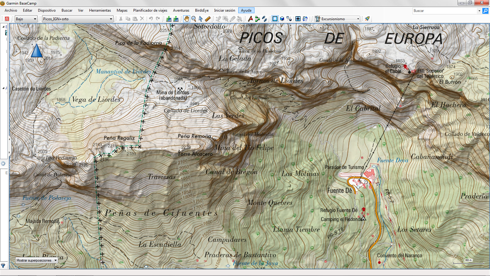 Cartografía Digital: Picos de Europa y Guadarrama: rásters para BaseCamp.