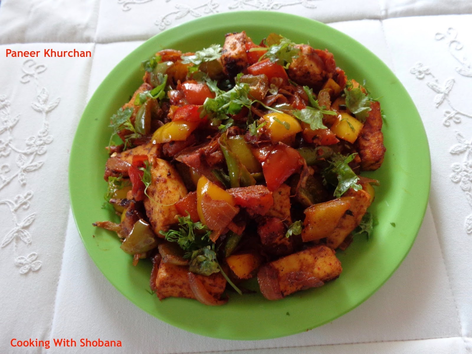 Cooking With Shobana : PANEER KHURCHAN