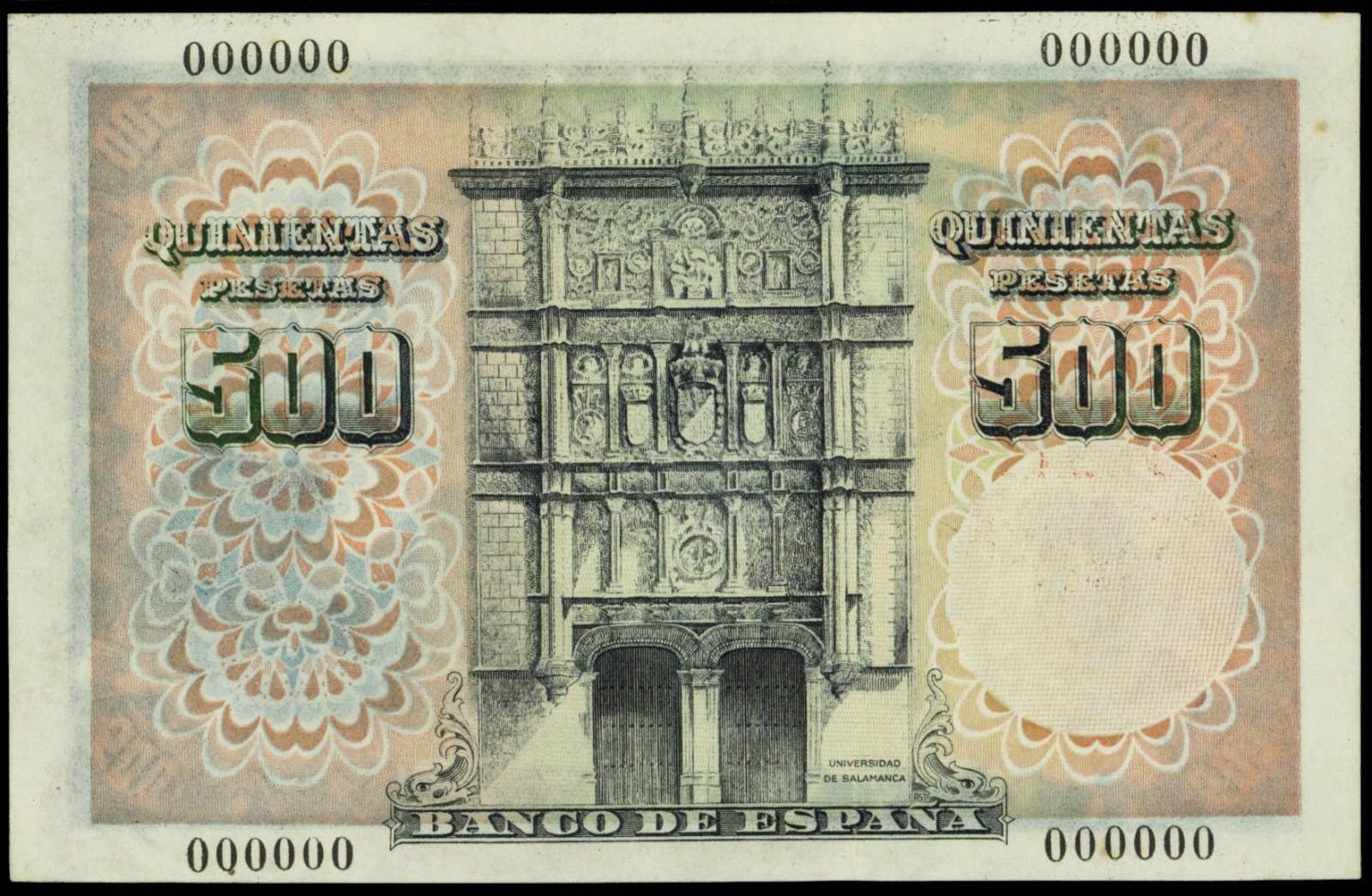 Spain 500 Pesetas banknote 1946 Francisco de Vitoria|World Banknotes ...