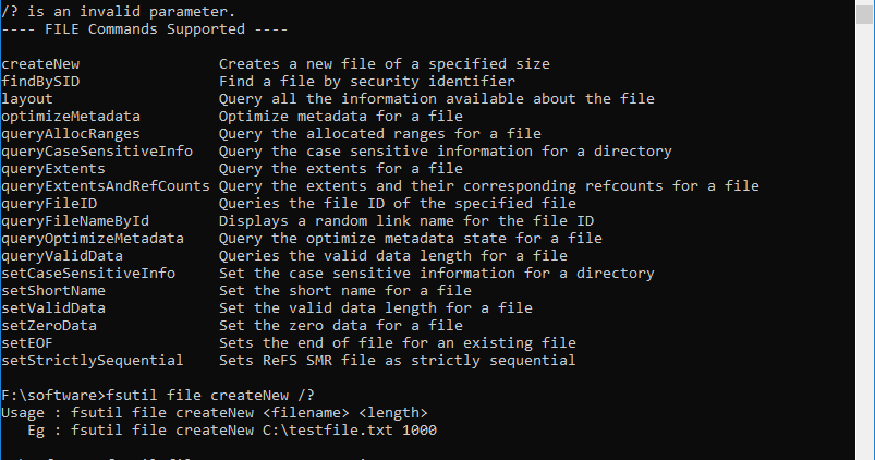 Create dummy file for testing