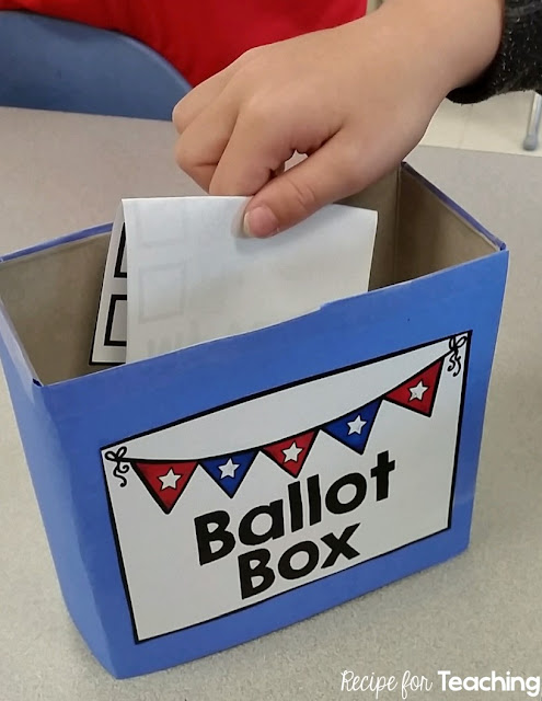 Election Day Voting Fun for Kindergarten - Recipe for Teaching